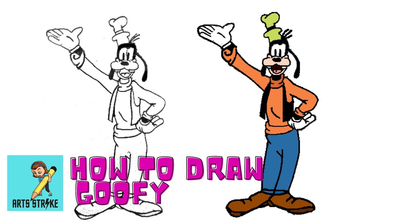 How to Draw Goofy full body || Mickey Mouse || Arts Strike - YouTube