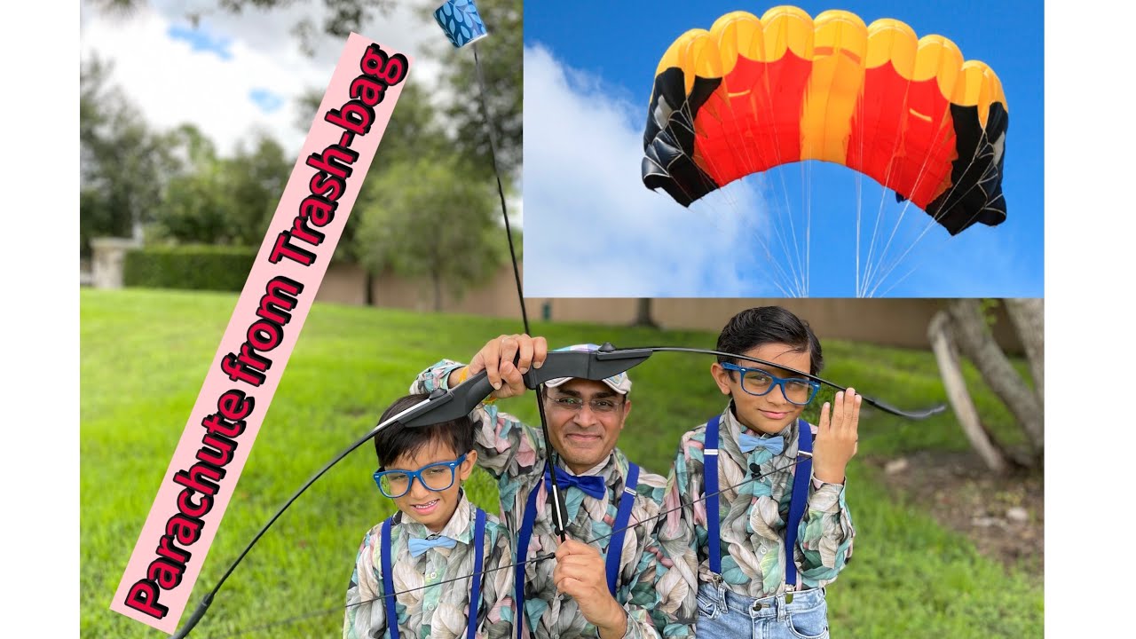 How to make Parachute from Plastic bag - YouTube