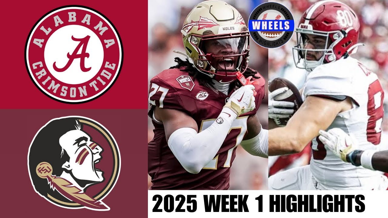 #8 Alabama vs Florida State Highlights | Week 1 | 2025 College Football ...