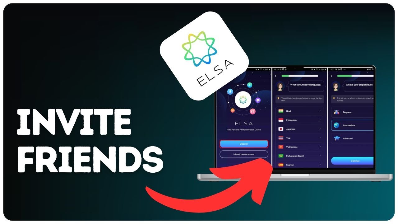 How to invite friends on ELSA Speak? - YouTube
