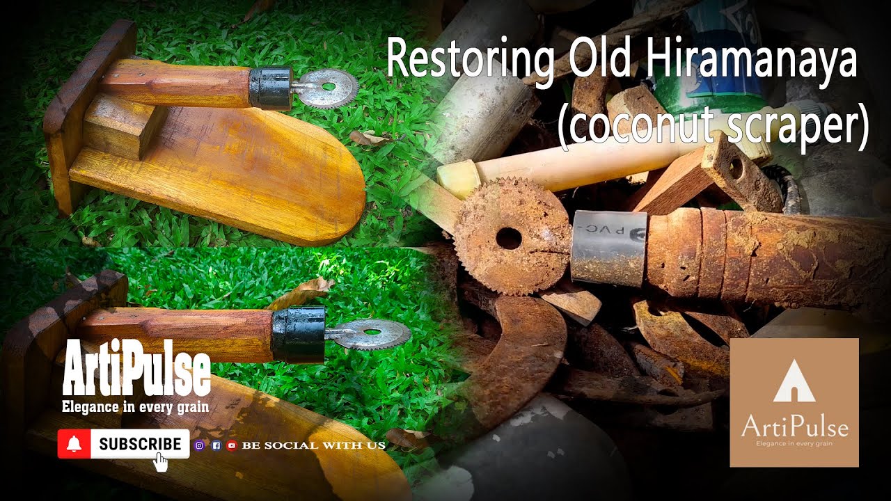 Old Coconut Scraper Restoration | Restoration Coconut Scraper ...