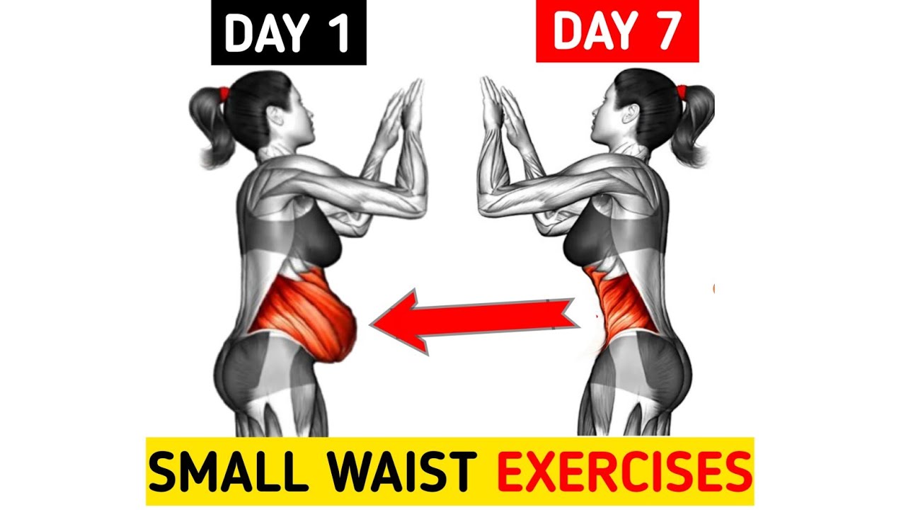 8 Min Standing Workout LOSE 3 INCHES OFF WAIST in 1 Week | Small Waist ...