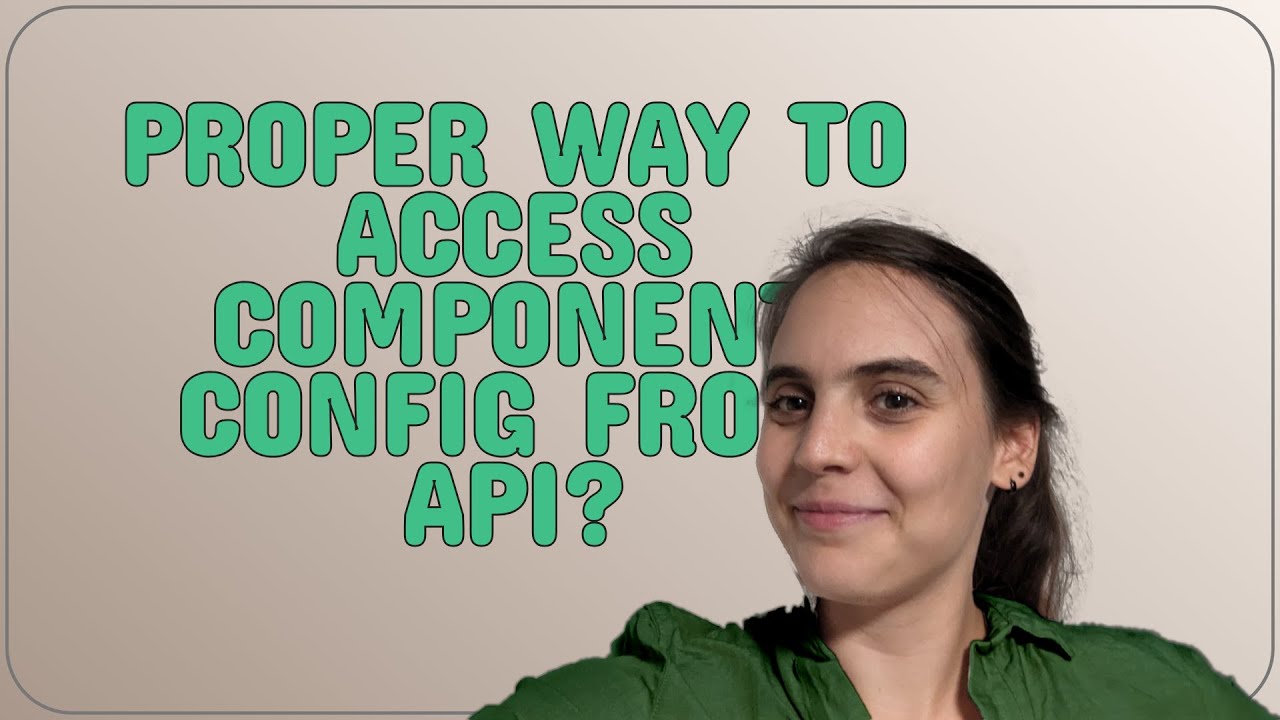 Joomla: Proper way to access Component config from API? - YouTube