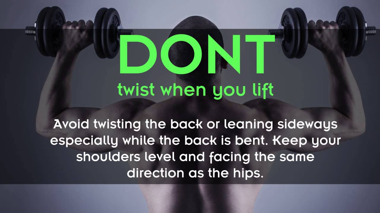 Safe Lifting Tips - Weekly Body Building Tip 5 - YouTube