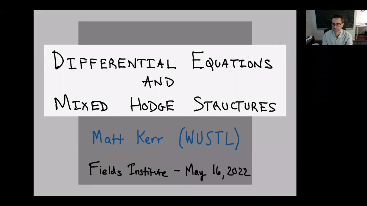 Differential Equations and Mixed Hodge Structures - YouTube