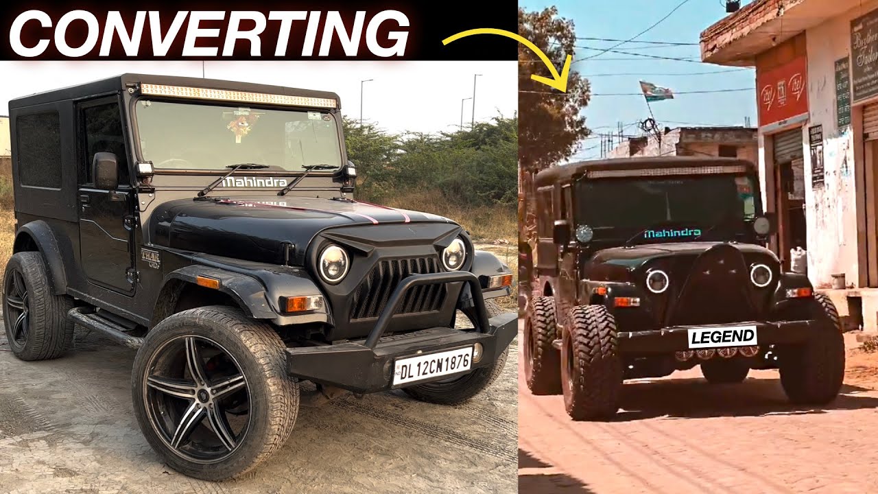 MODIFYING OLD THAR TO @SidhuMooseWalaOfficial THAR 🖤 - YouTube