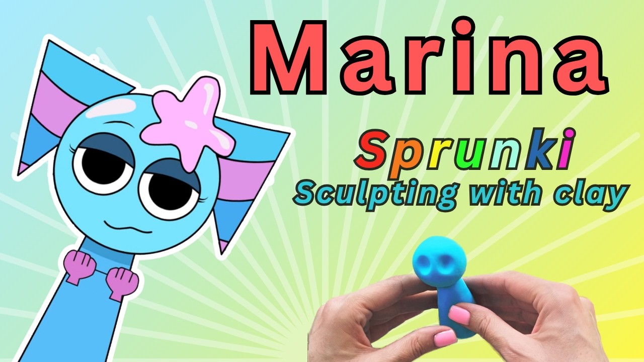 Sprunki Scrunkly Marina Sculpting with Clay #sprunki #art #incredibox # ...