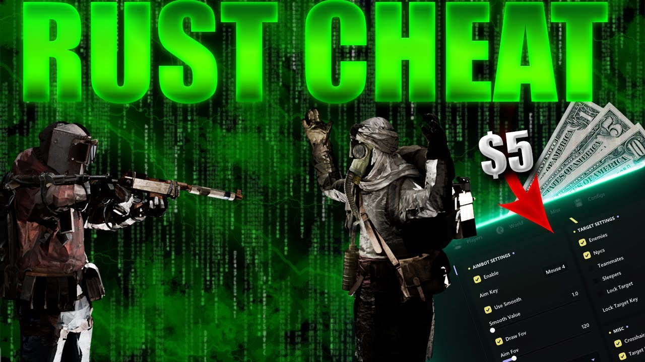 Rust cheat Читы раст Rage config - YouTube