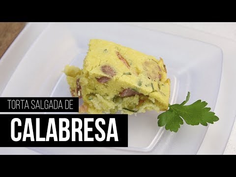 Receita UZ - Torta salgada de calabresa