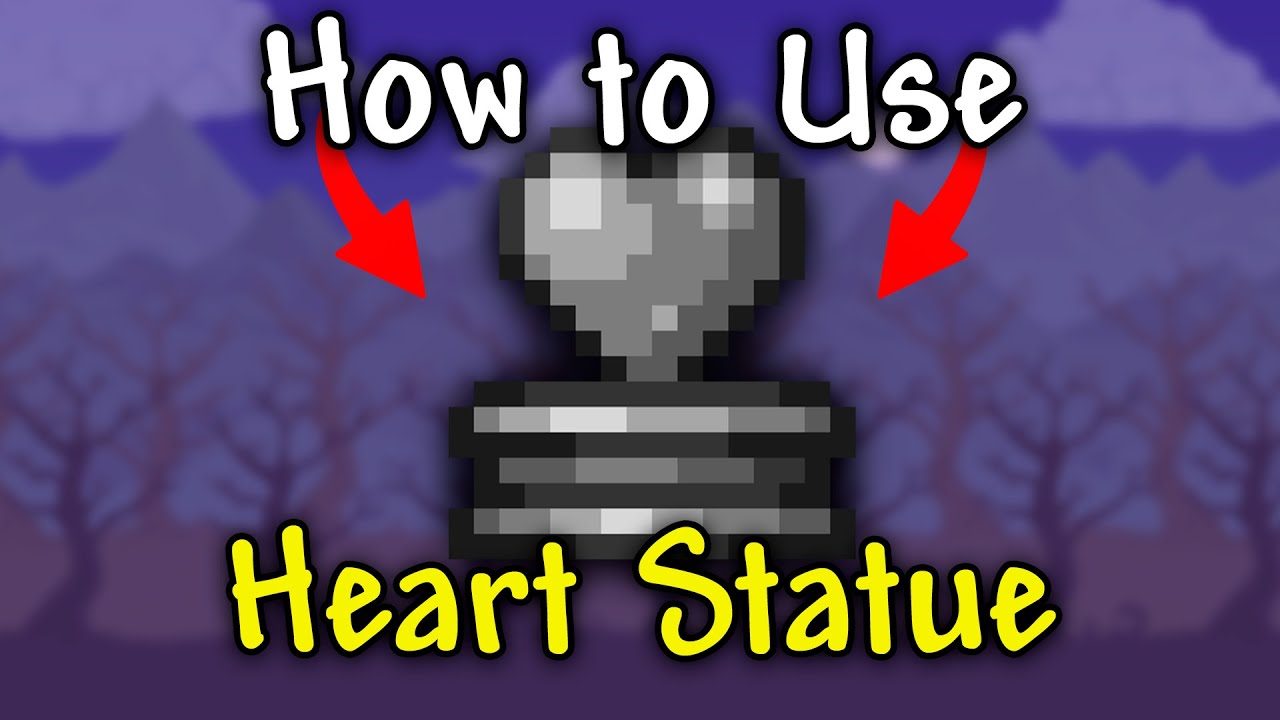 How to Use Heart Statue in Terraria - YouTube