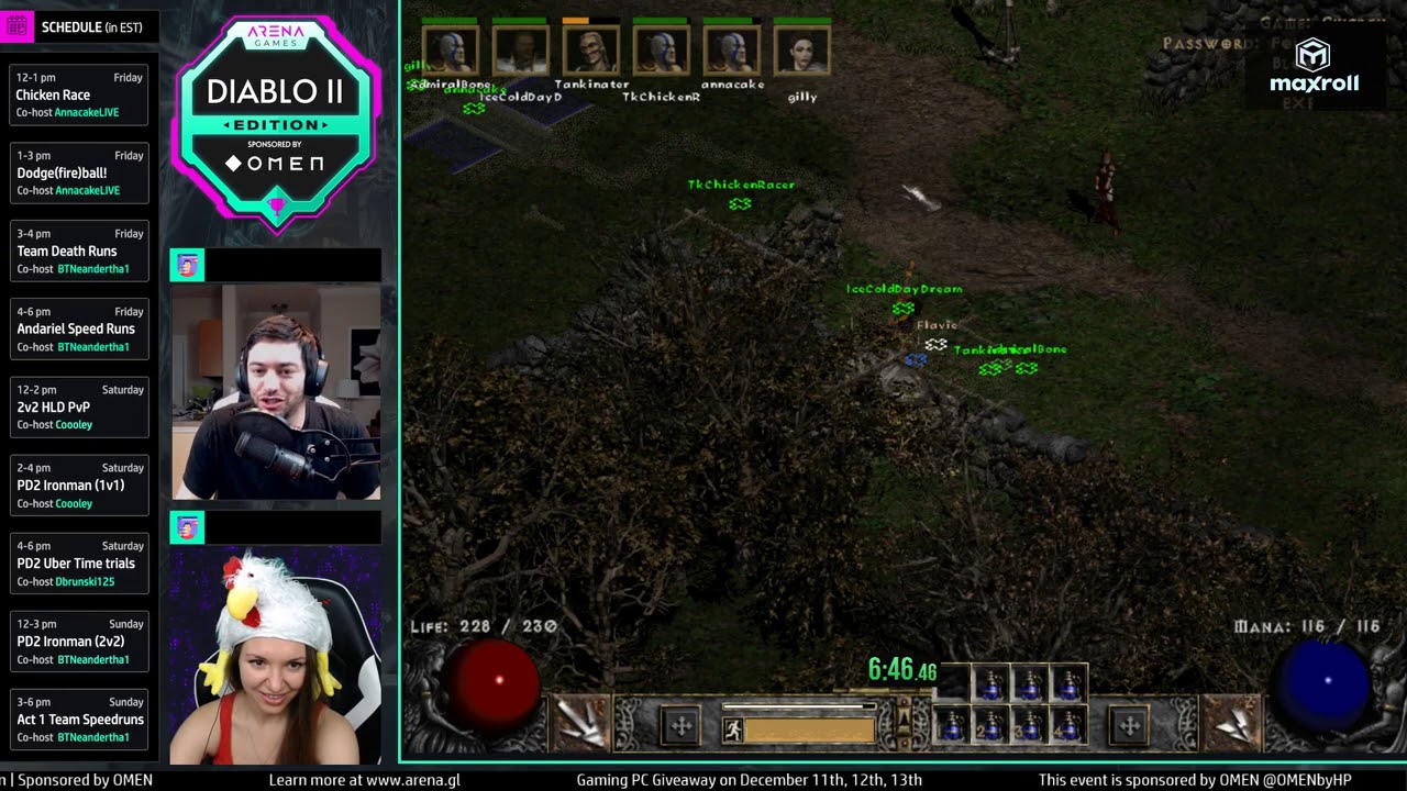 CHICKEN RACE - Event 1 - D2 Arena Games - YouTube