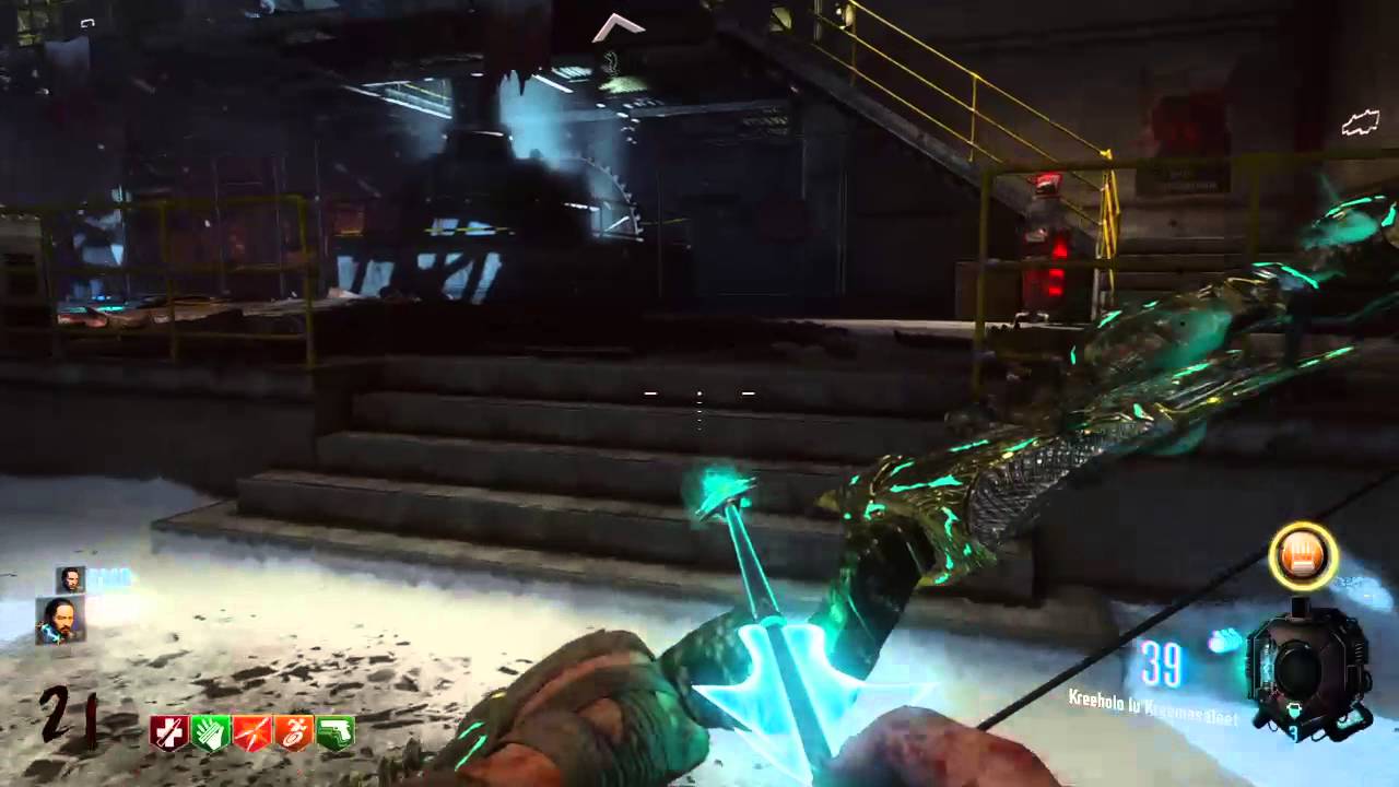 Bo3:zombies upgraded bow - YouTube