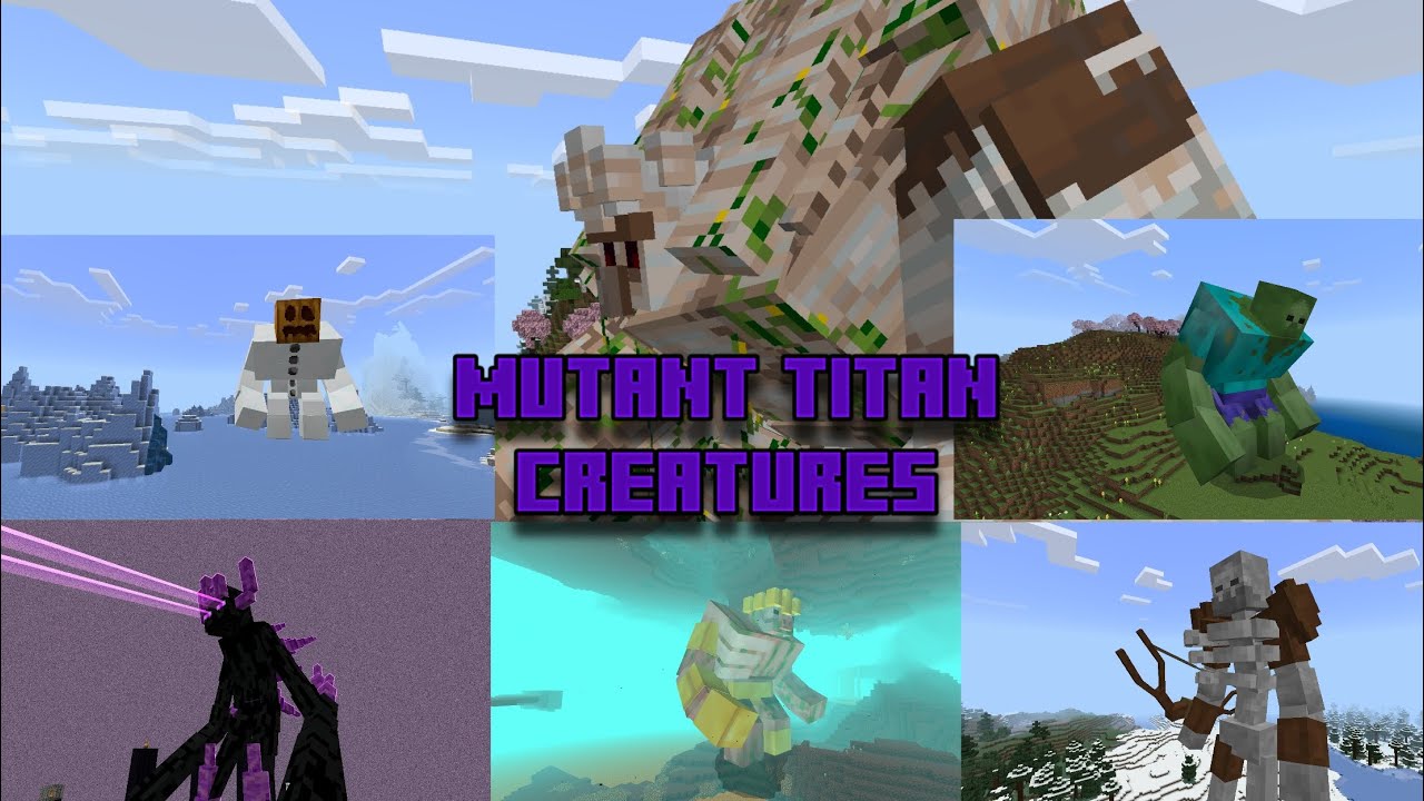 Mutant Titan Creatures The new ERA 🌀 V5 for Minecraft bedrock edition 🌸 ...