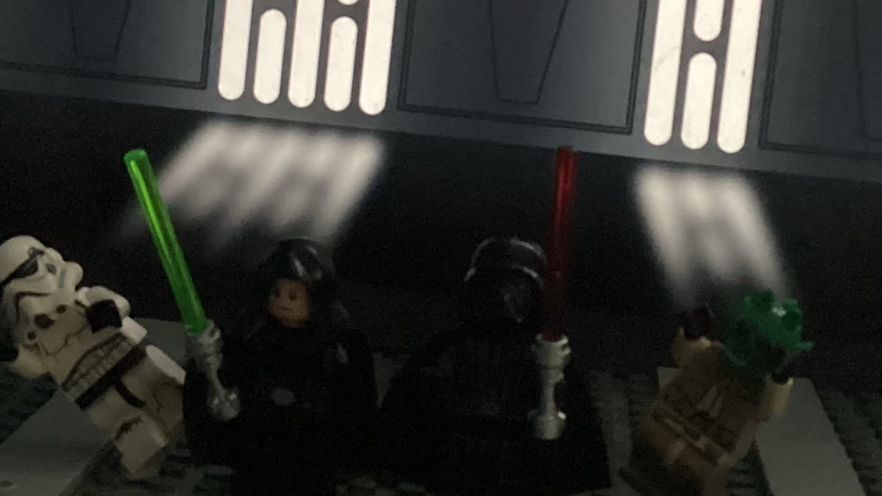 Luke and Vader hallway scenes in Lego (stop motion) - YouTube