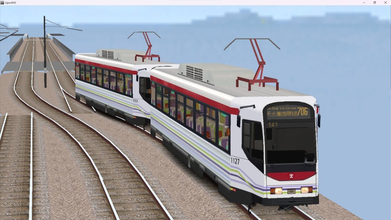 [新片頭 l 樓下線] OpenBVE MTR LRT 706 天耀 - 天瑞 - YouTube