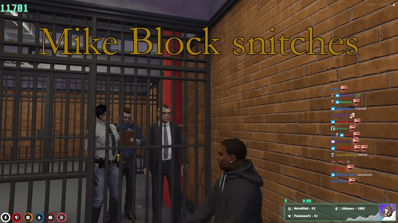 Mike Block snitches + chat reaction | Nopixel GTA V RP | - YouTube