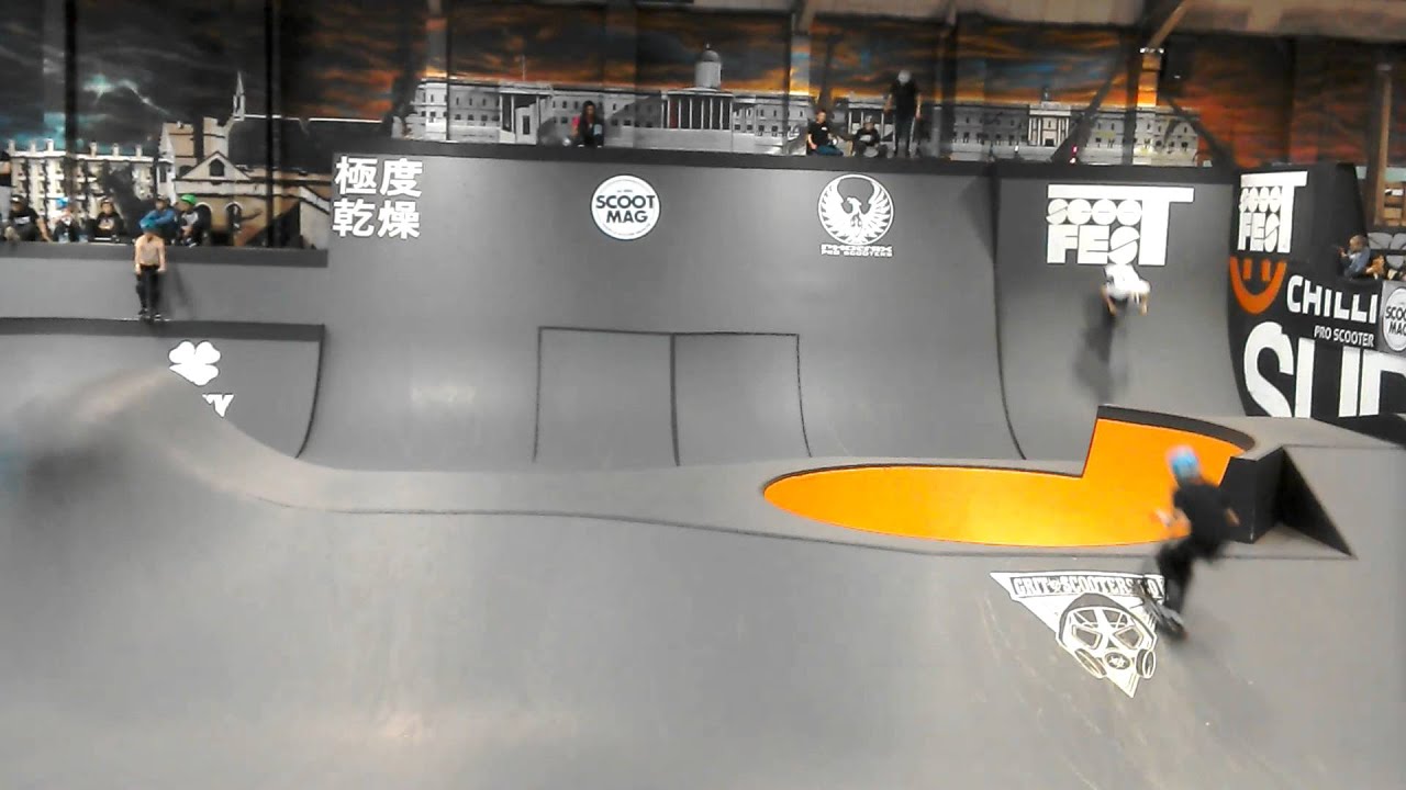 Scoot tricks at rush skatepark(6) - YouTube
