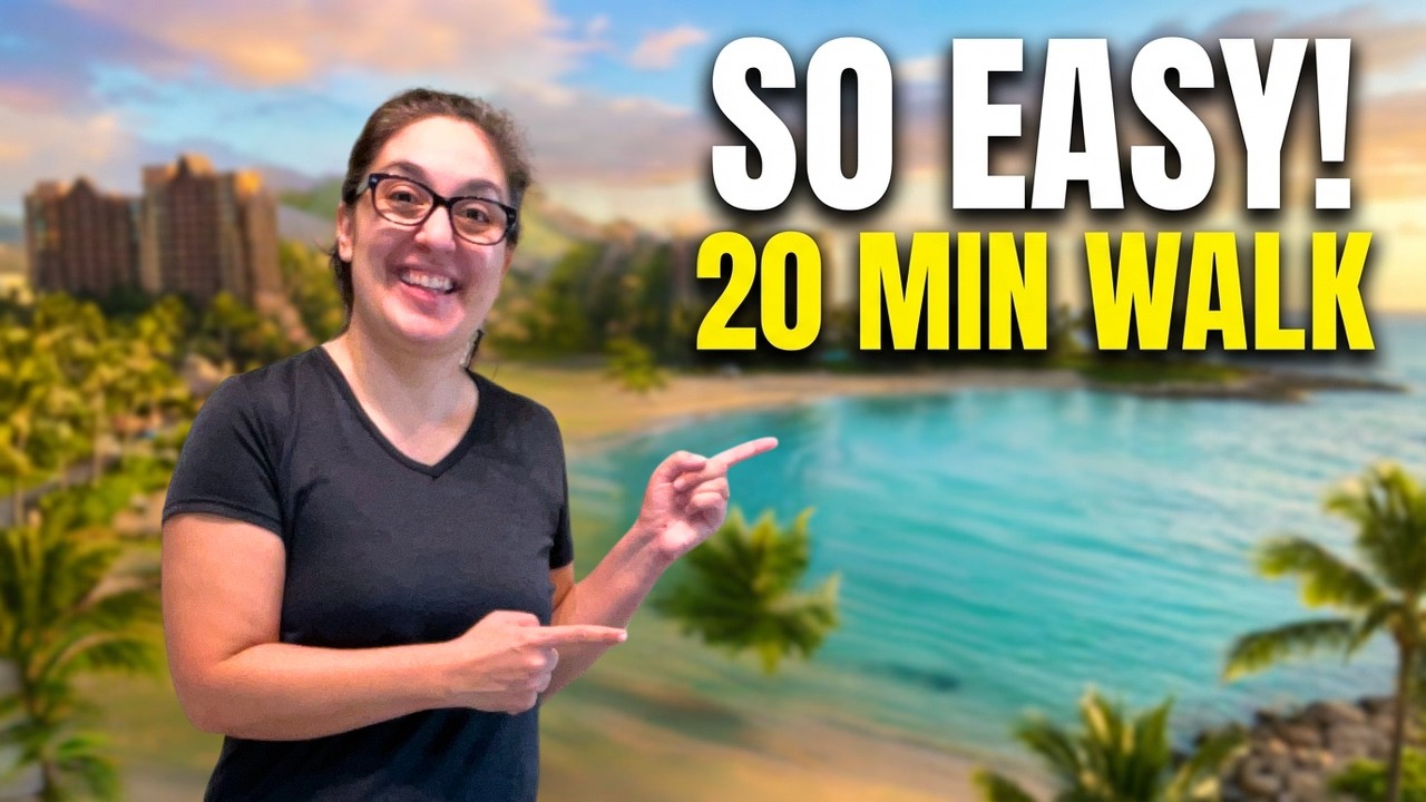 Walk With Me in Hawaii 🌺 1 Mile Gentle Walking Workout - YouTube