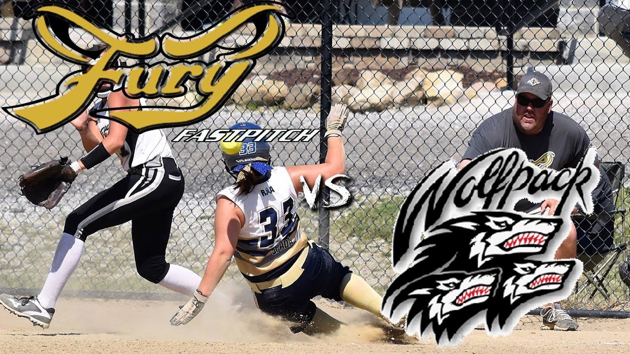Fury Fastpitch Vegas 02 vs Wolfpack 14u fastpitch softball game - YouTube