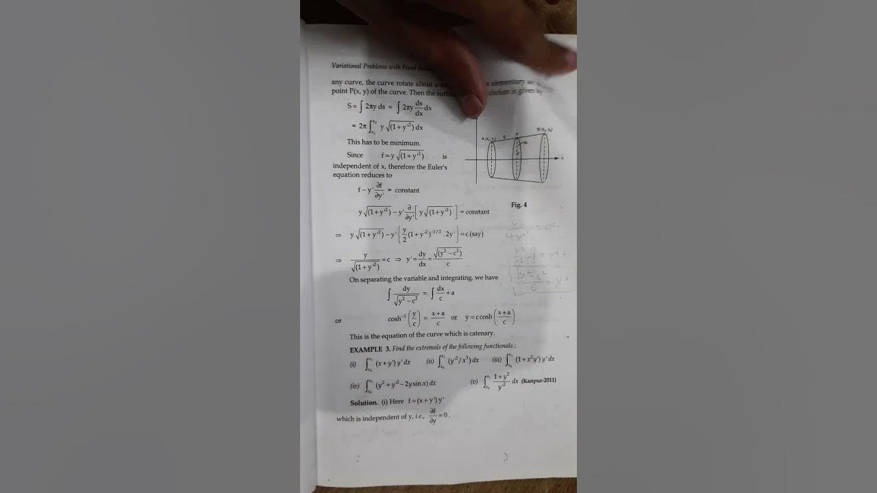 calculus of variation msc || variational problem with fixed boundaries - YouTube
