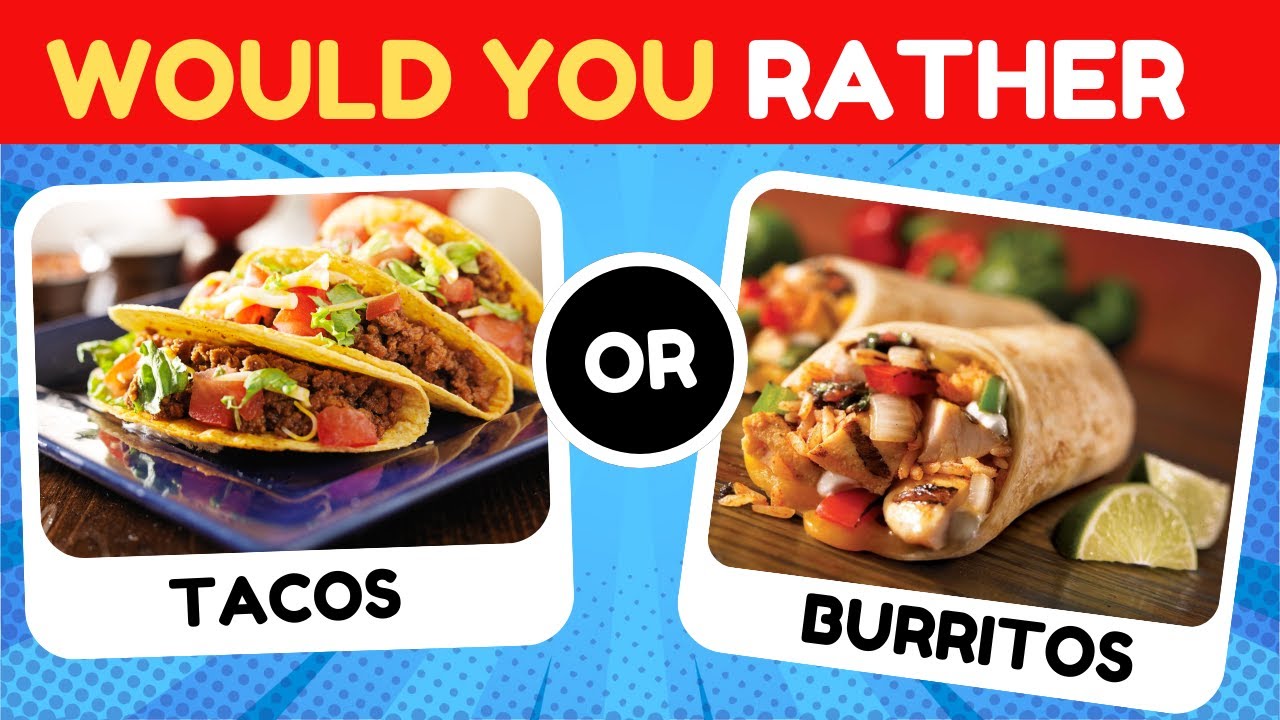 WOULD YOU RATHER....? FOOD AND DRINK EDITION - YouTube