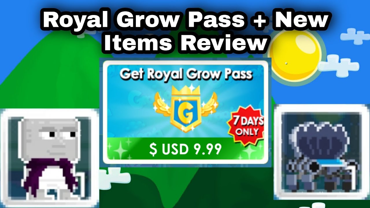 Growtopia Royal Grow Pass Token, Clam Cruiser, Purple Scarf Review ...
