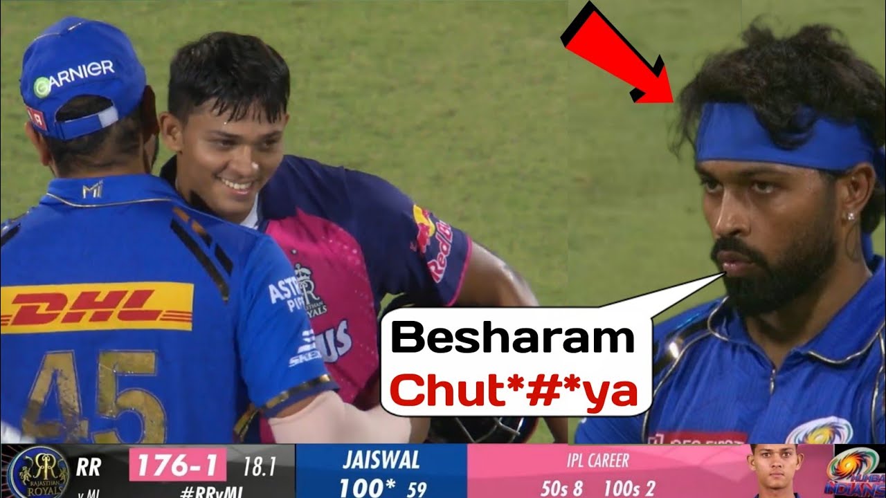 Hardik pandya ANGRY Reaction on Rohit Sharma when he Hugg Yashaswi ...