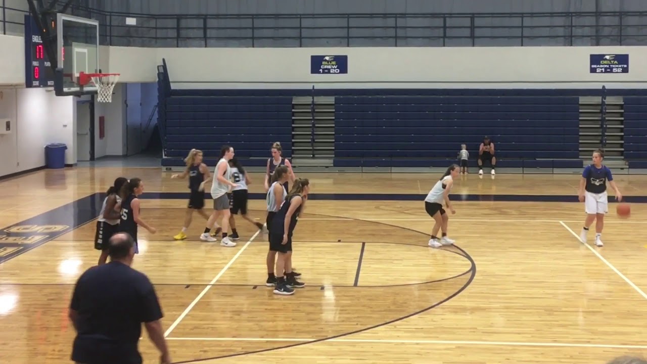 Abby Rouse 1st game with varsity team as an 8th grader - YouTube
