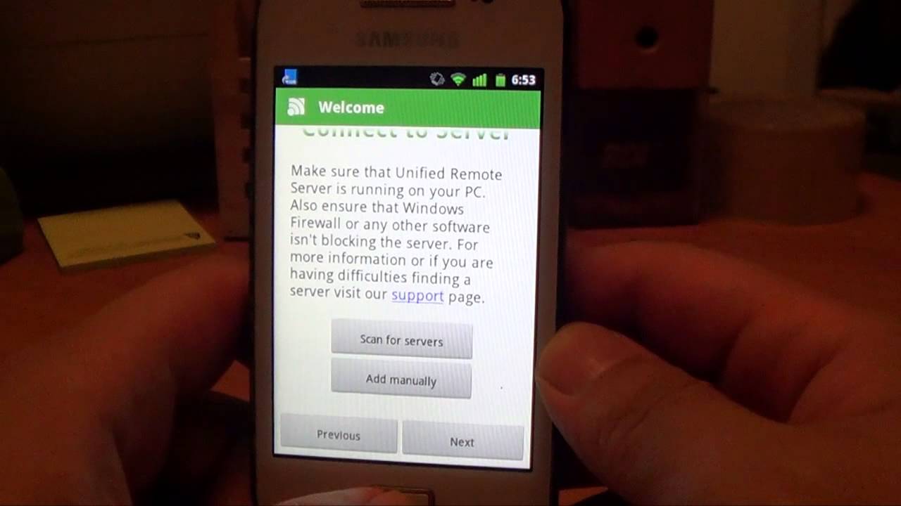 Samsung Galaxy Ace Android Bluetooth Remote tutorial - YouTube