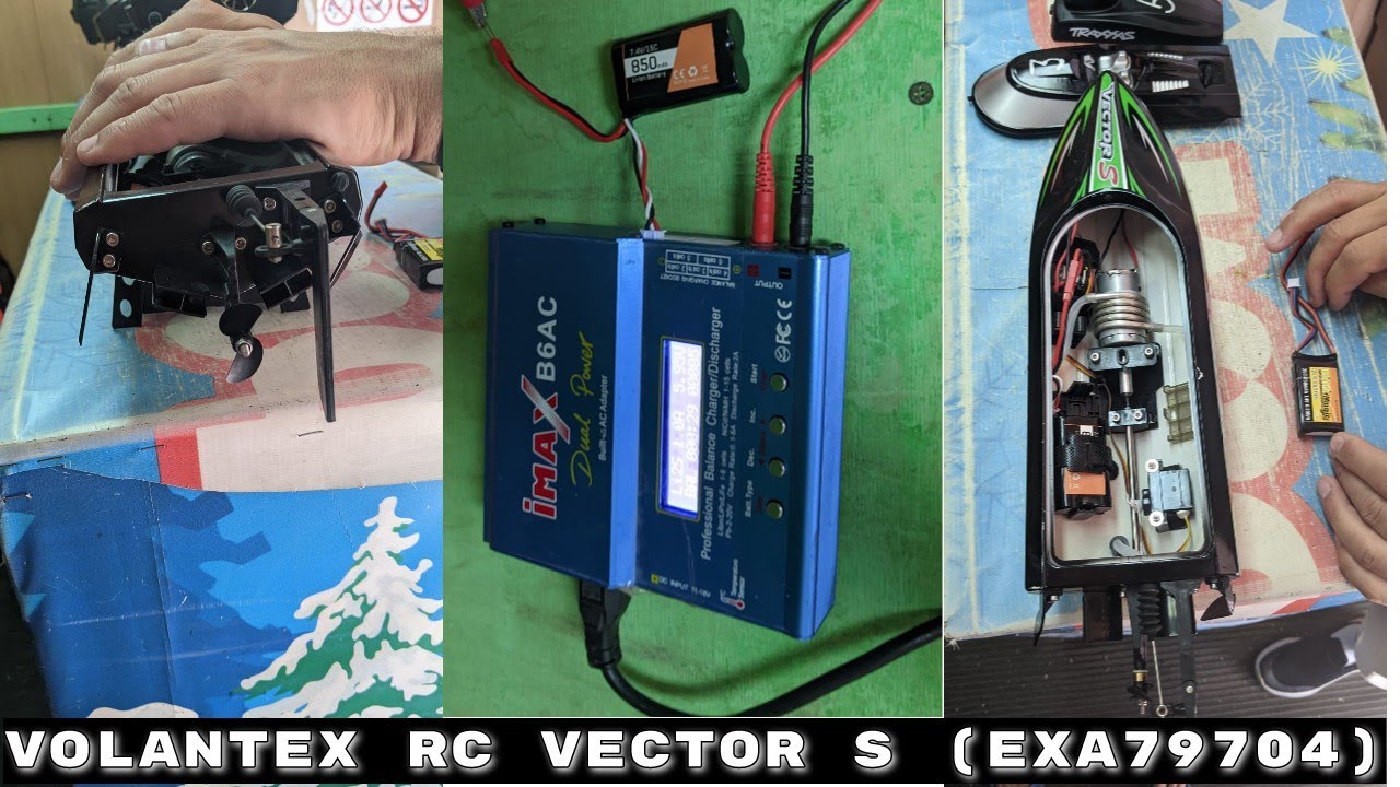 Быстроходный гоночный катер VOLANTEX RC Vector S (EXA79704) / обзор ...