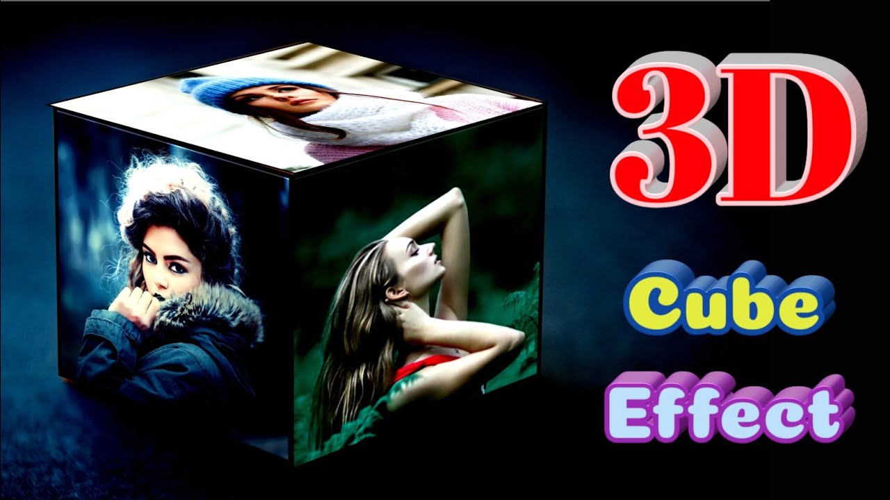 3D Cube Effect. Photo editing. Image editing. You to bee - Tek ...