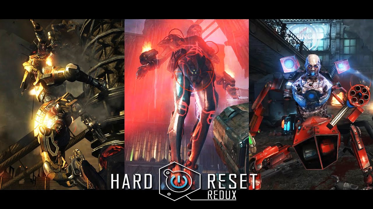 The Bosses and Enemies of Hard Reset Redux - YouTube