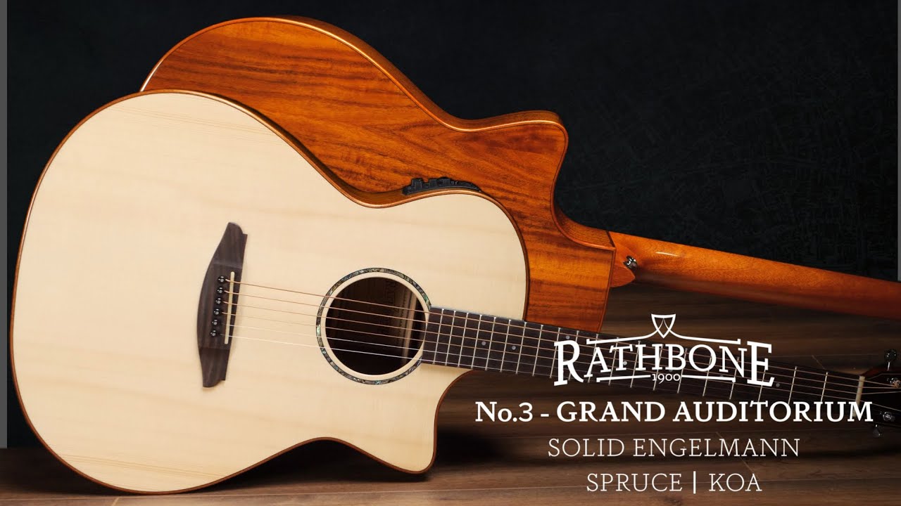 Rathbone No.3 | Grand Auditorium | Solid Engelmann Spruce & Koa ...