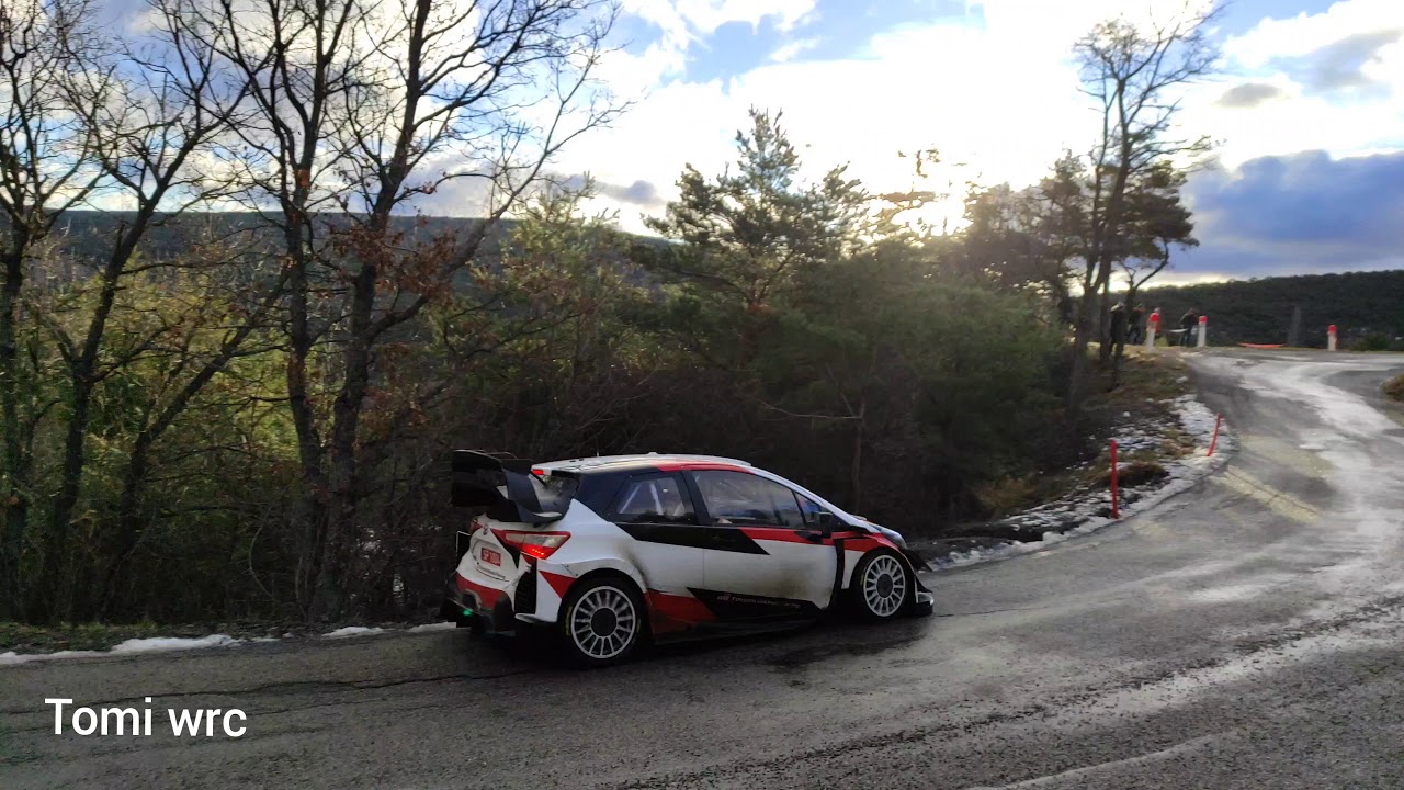 Sébastien Ogier before crash Test rallye Monte-Carlo 2021(Yaris WRC ...