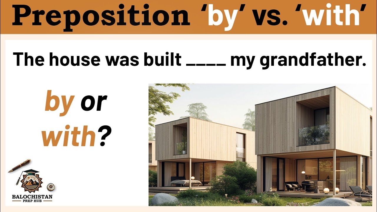 Preposition ‘By’ vs. ‘With’ | Simple Grammar Guide with Examples | # ...