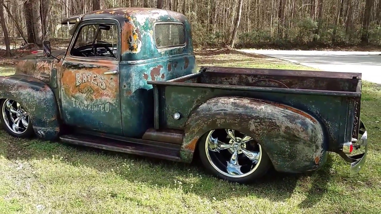 1950 Chevrolet Patina truck 5.3 LS swap - YouTube
