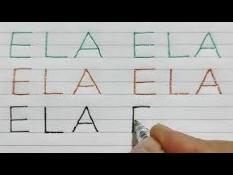 ELA yazılışı - nasıl yazılır - ALFABE Yazılışı - Alfabe yazmayı öğreniyorum