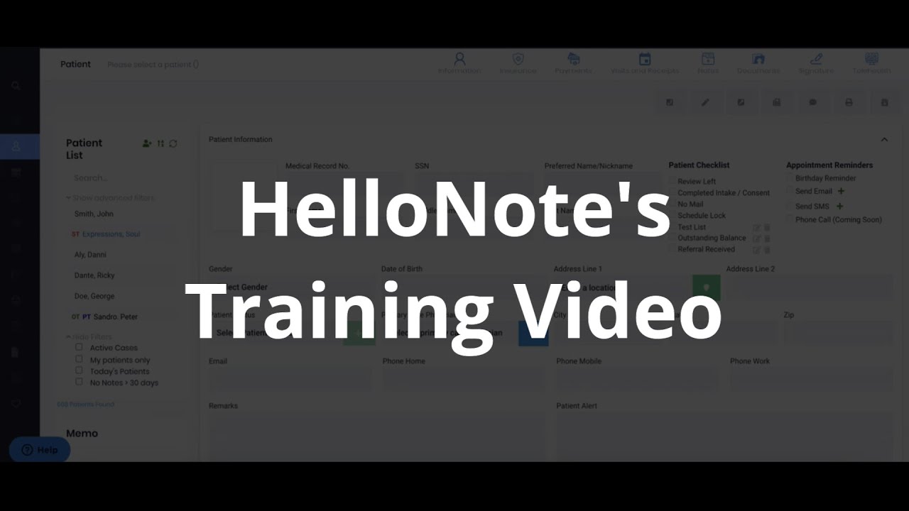 HelloNote Training Video | Quick EMR Onboarding for New Users (Free Version) - YouTube