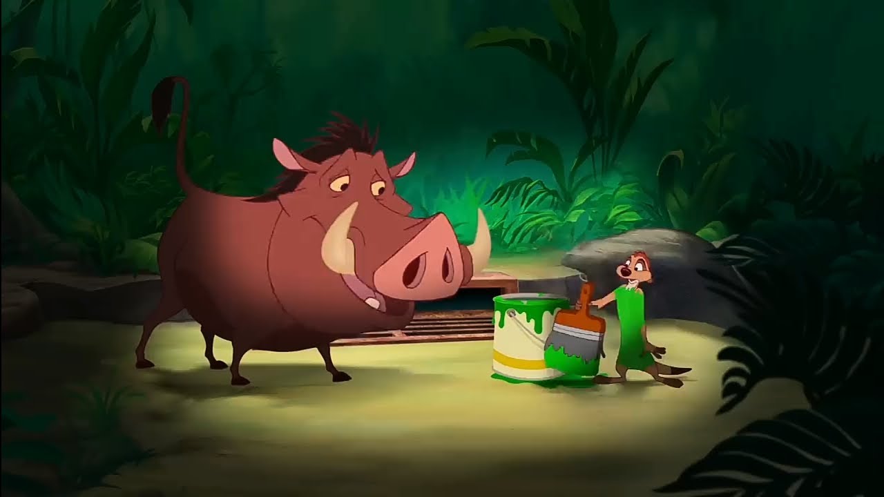 PENSAR EN VERDE) TIMÓN Y PUMBA) MUÑEQUITO) - YouTube