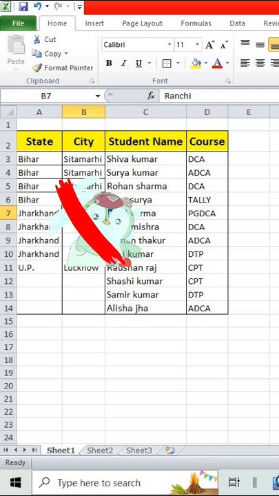 fill blank cells in excel 😊 #youtubevideo #excel #exceltips #exceltricks #shorts #ytshorts - YouTube
