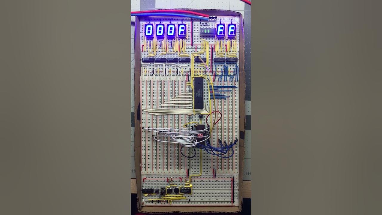 Breadboard Z80 Running From An Unknown EPROM - YouTube