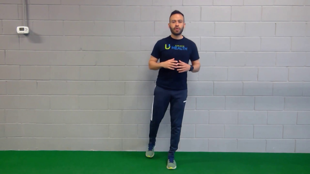 Isometric Hip Extension in Standing - YouTube