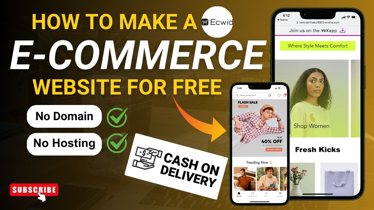 How To Make A Free E-commerce Website | Make A Free Website | Free मे ...