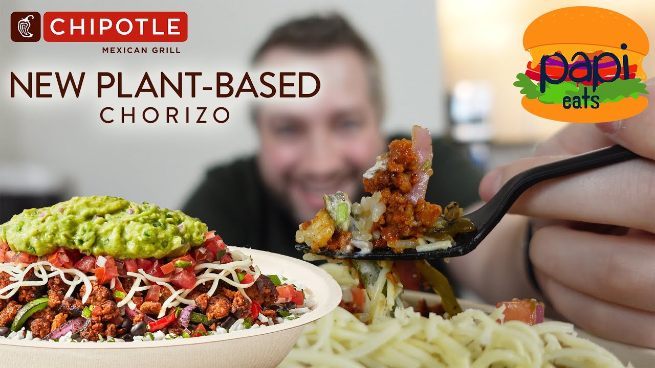 Chipotle NEW Vegan Plant Based Chorizo - Review - YouTube