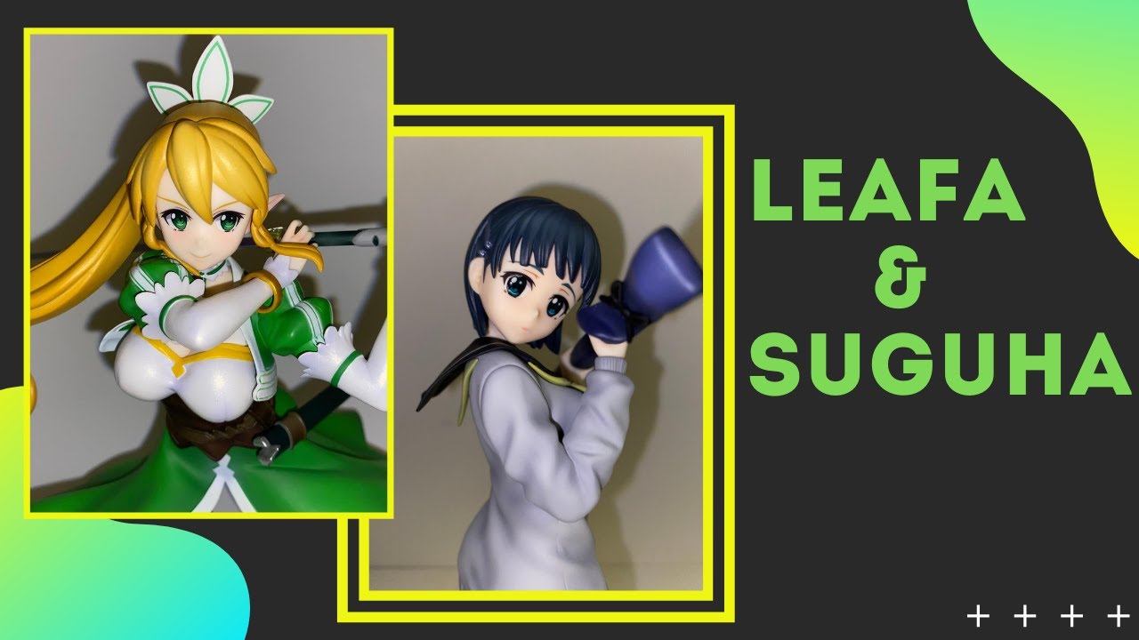 Leafa & Suguha from Sword Art Online | Anime Figure Unboxing! | Sword ...