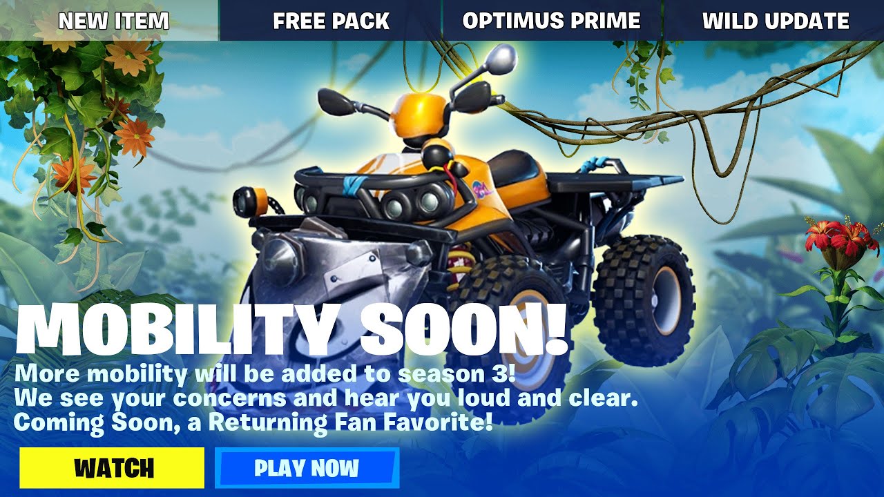 Fortnite Mobility Update - Returning Items SOON! - YouTube