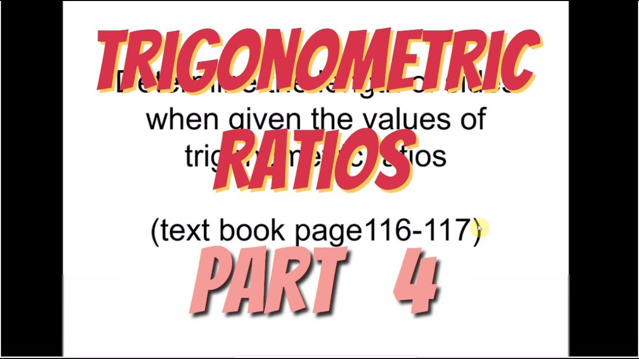 PT3 Maths Form 3 Chapter 5 Trigonometric Ratios Part 4 - YouTube