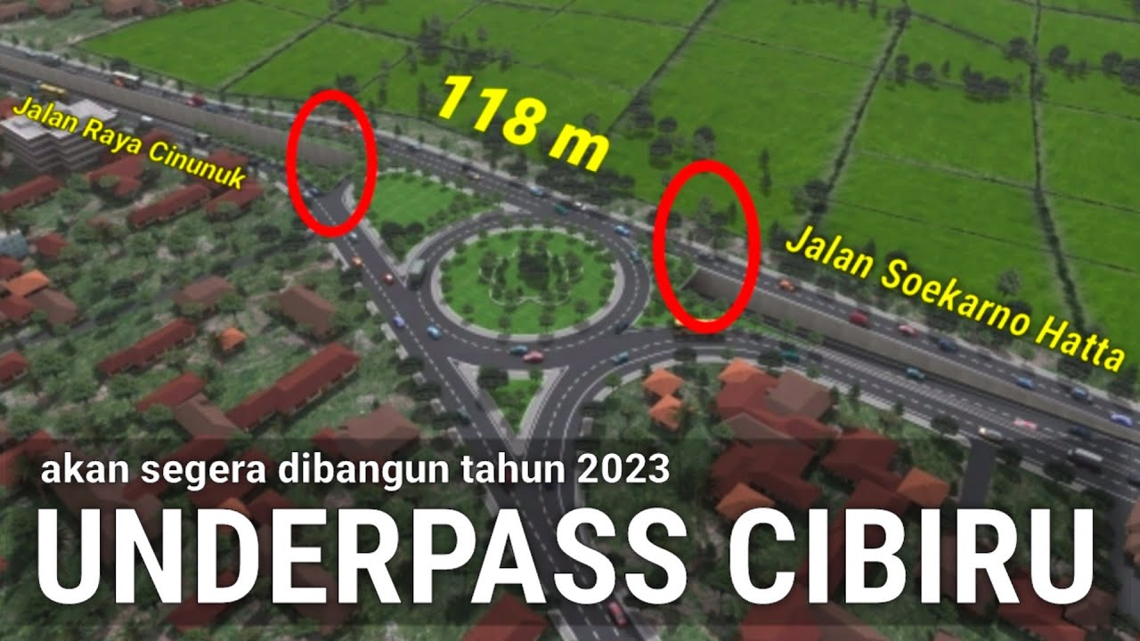 UNDERPASS CIBIRU akan dibangun tahun 2023 - YouTube