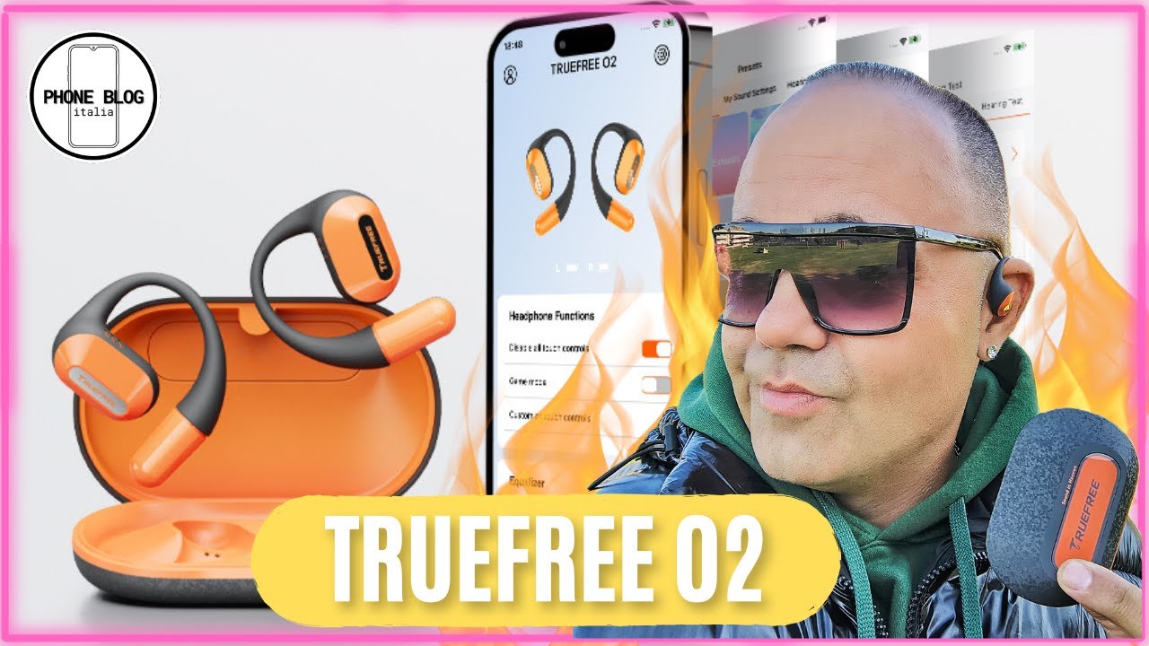 TRUEFREE 02, cuffie bluetooh 5.3 per lo sport e non solo con AAC per Android e iPhone ...