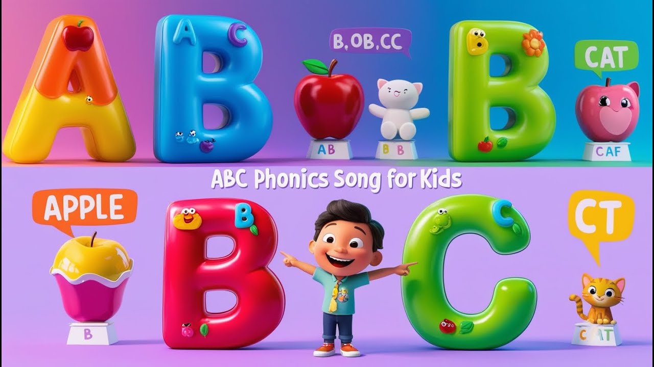 abc phonics song & letters sounds for toddlers | learn abc song ...